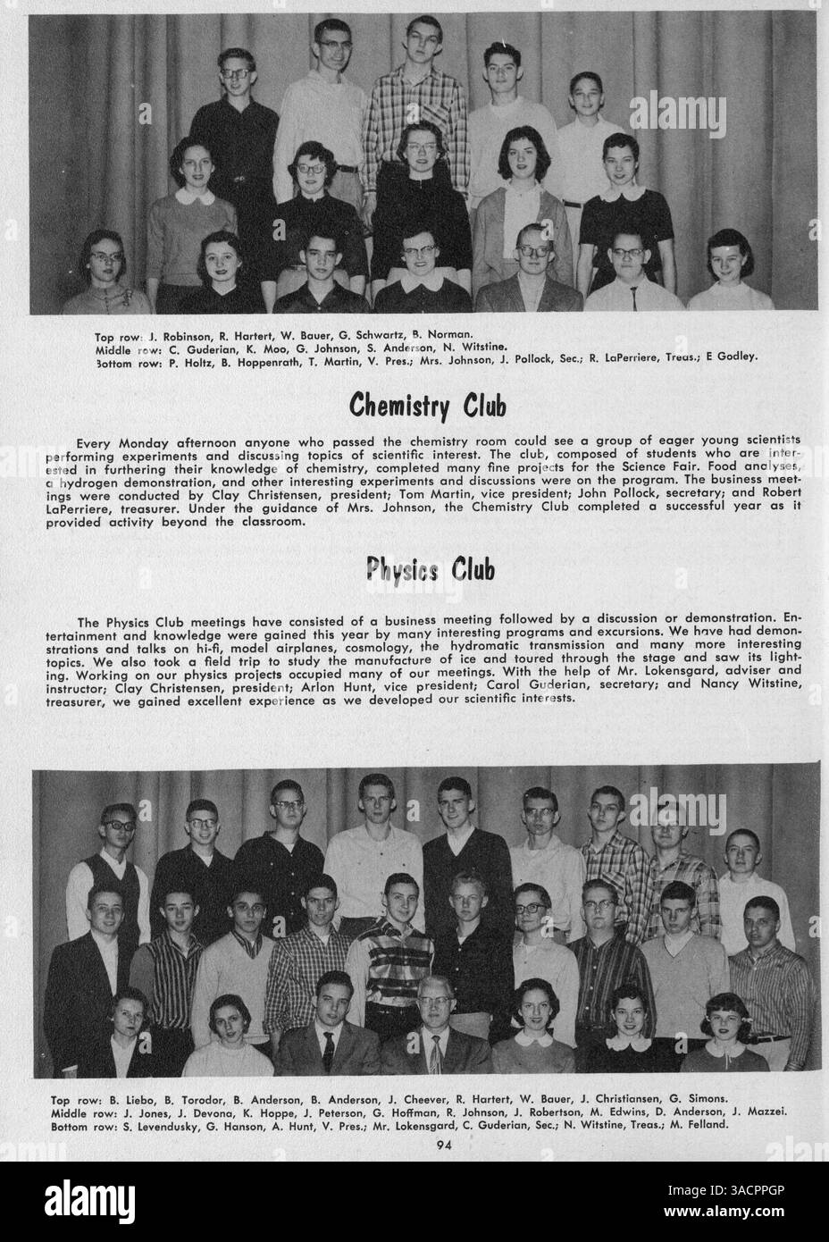 The 1957 Echowan Yearbook of St. Louis Park High School showcases the ...