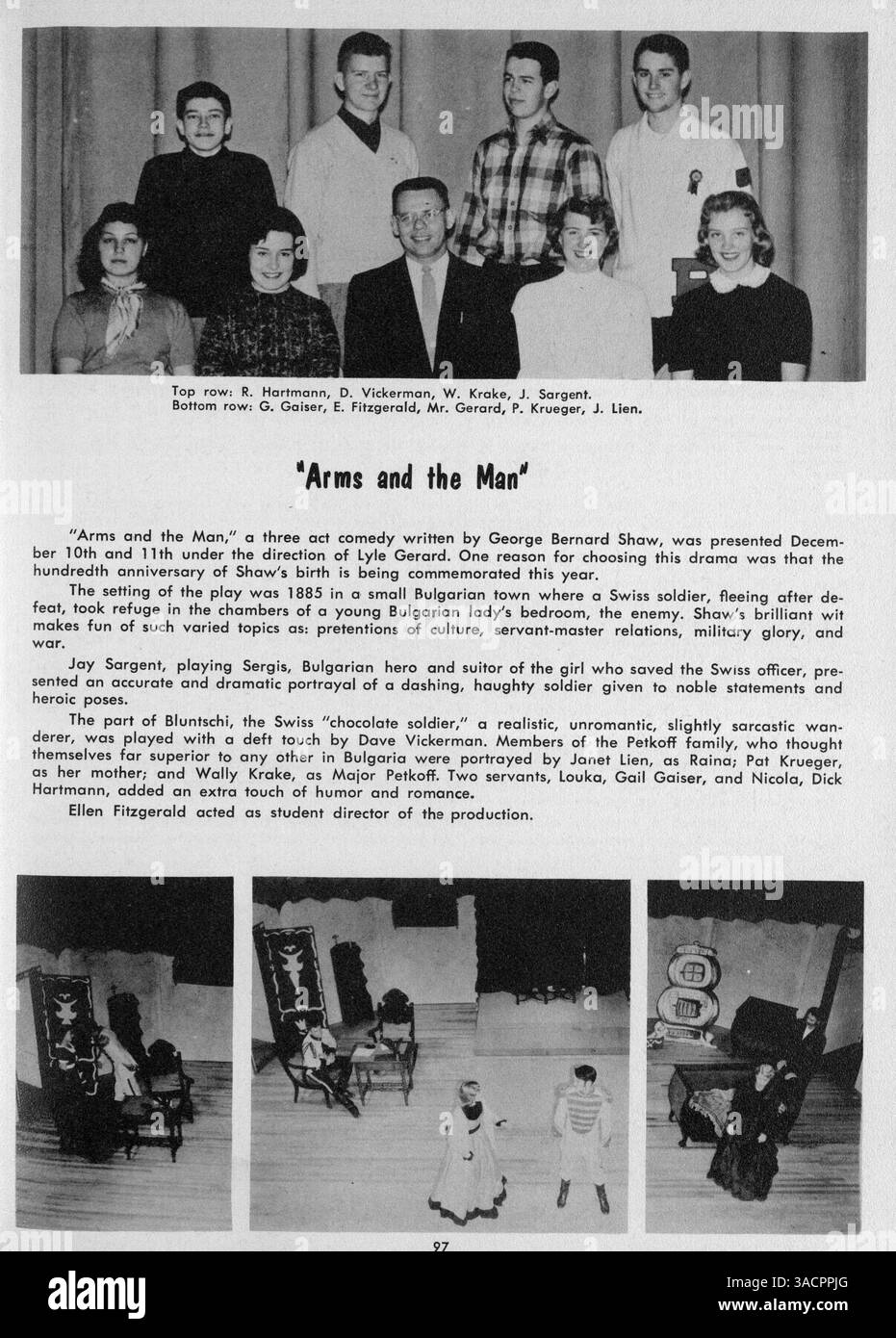 The 1957 Echowan Yearbook of St. Louis Park High School highlights key ...