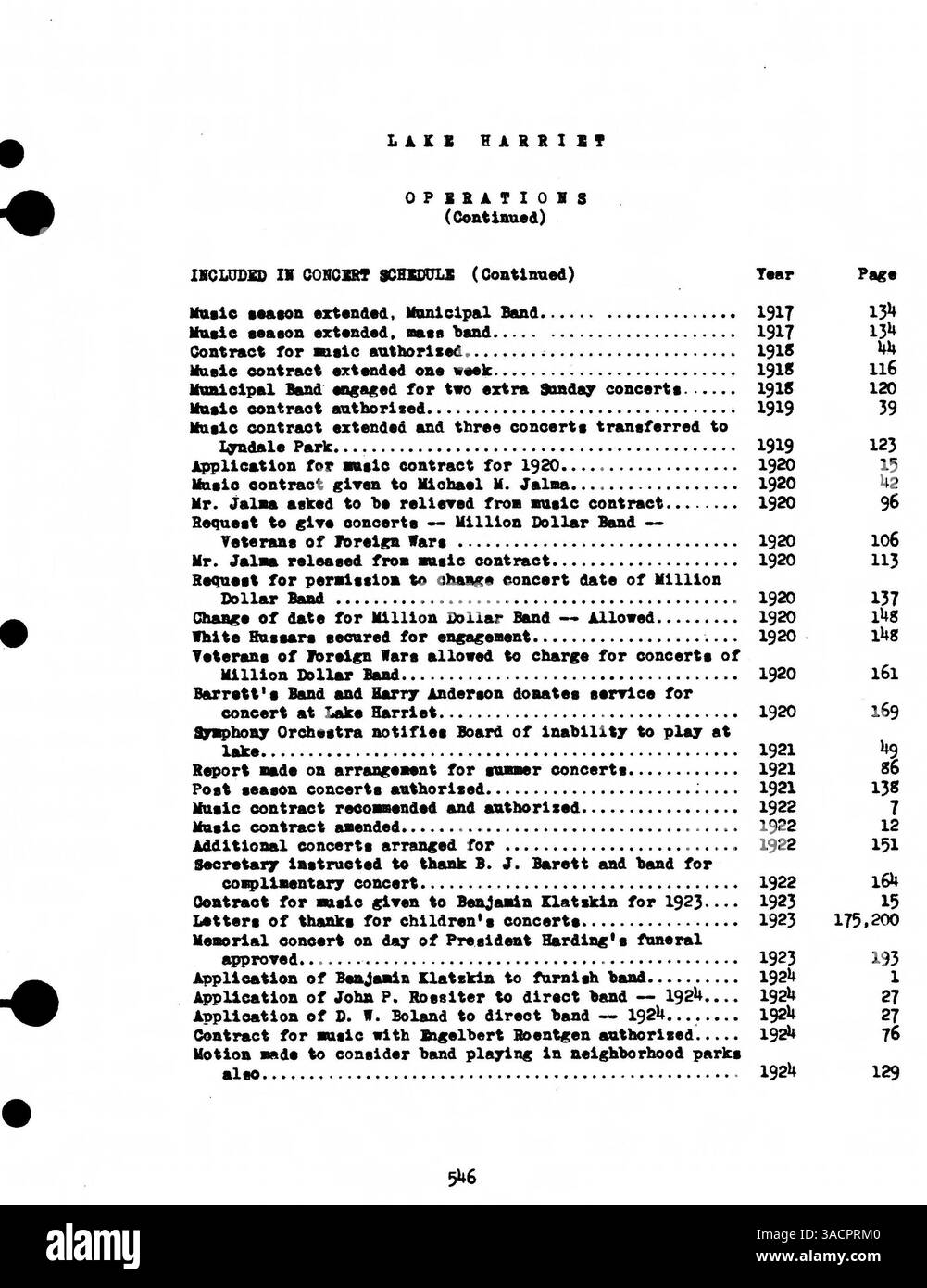 Organized alphabetically by park name, this WPA index covers ...