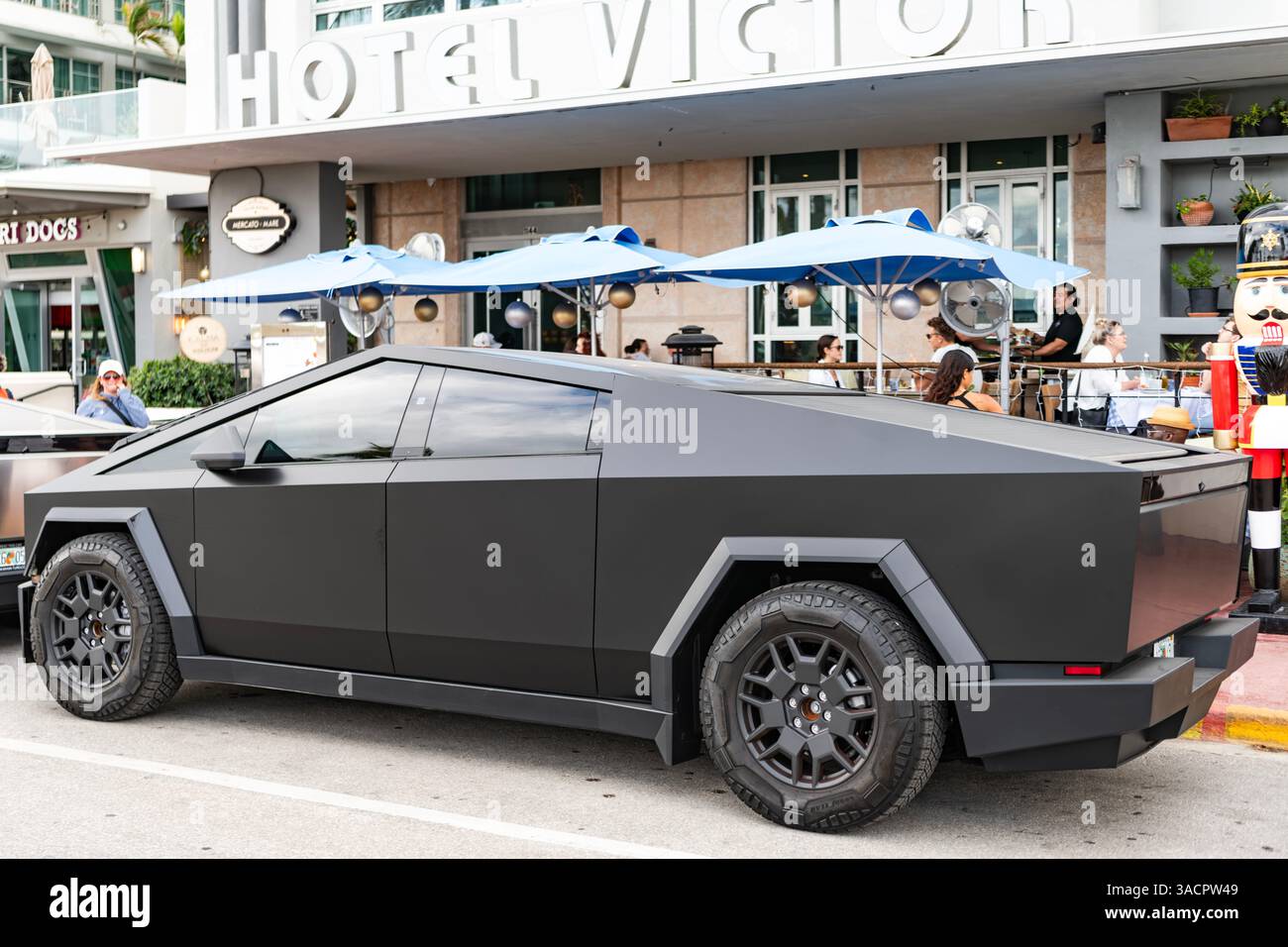 Miami, Florida, USA - December 06, 2024: 2024 Tesla Cybertruck electric ...