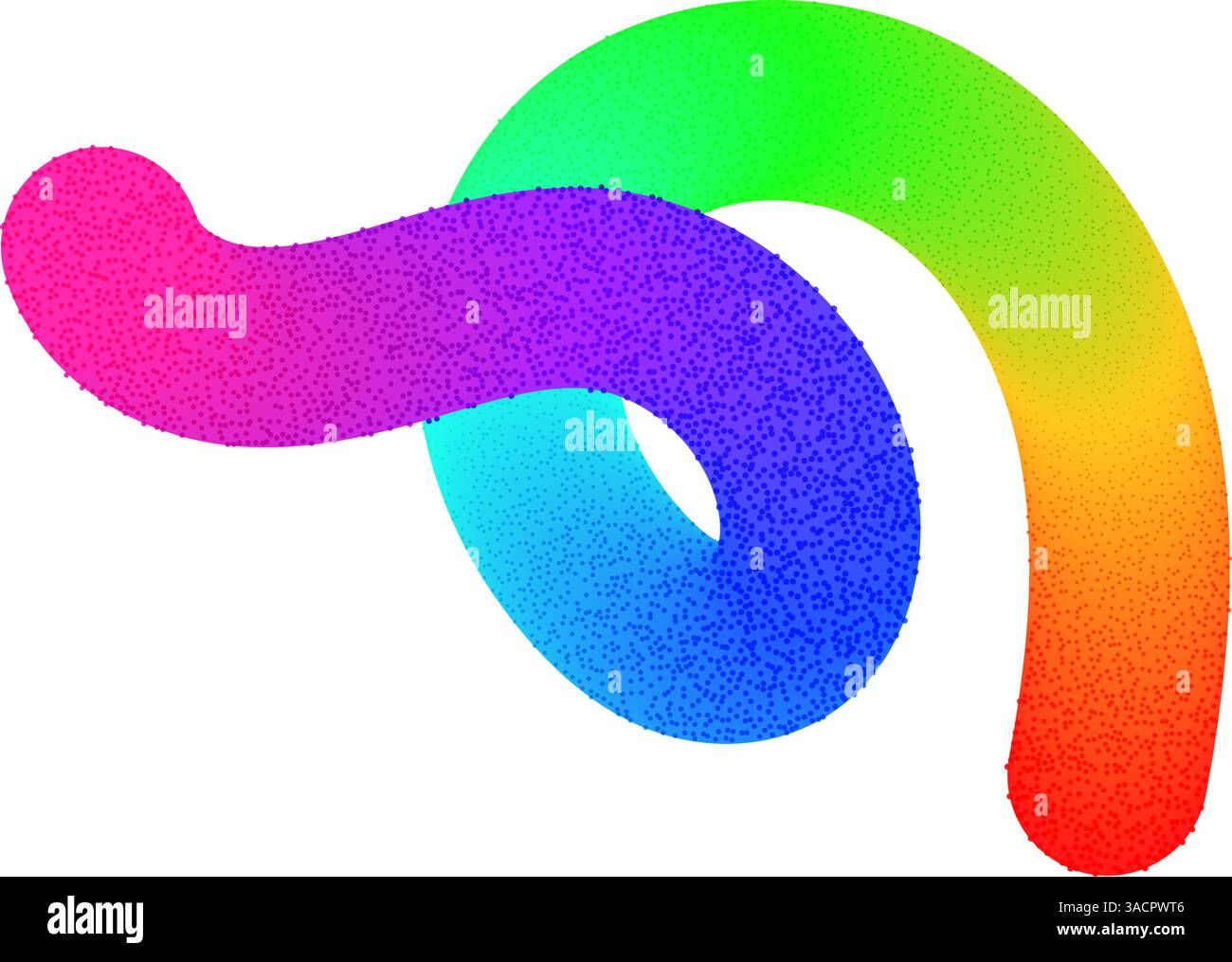 Abstract wavy gradient background with colorful squiggle lines, neon ribbon shapes, fluid swirl ...