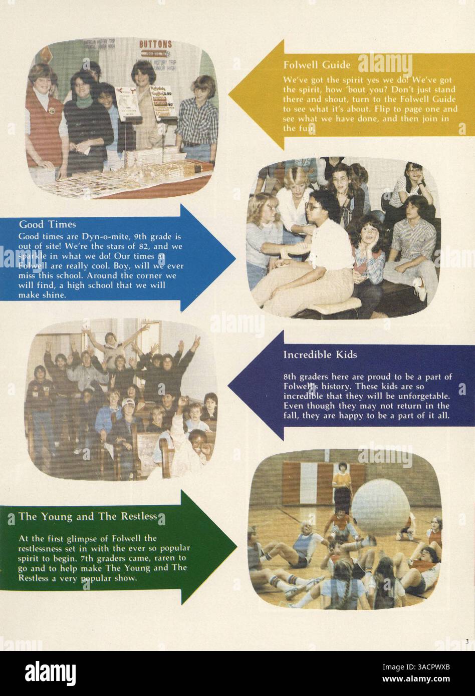 The 1982 Folwell Jr. High Yearbook, The Folwell Falcon Annual, reflects the school year’s ...