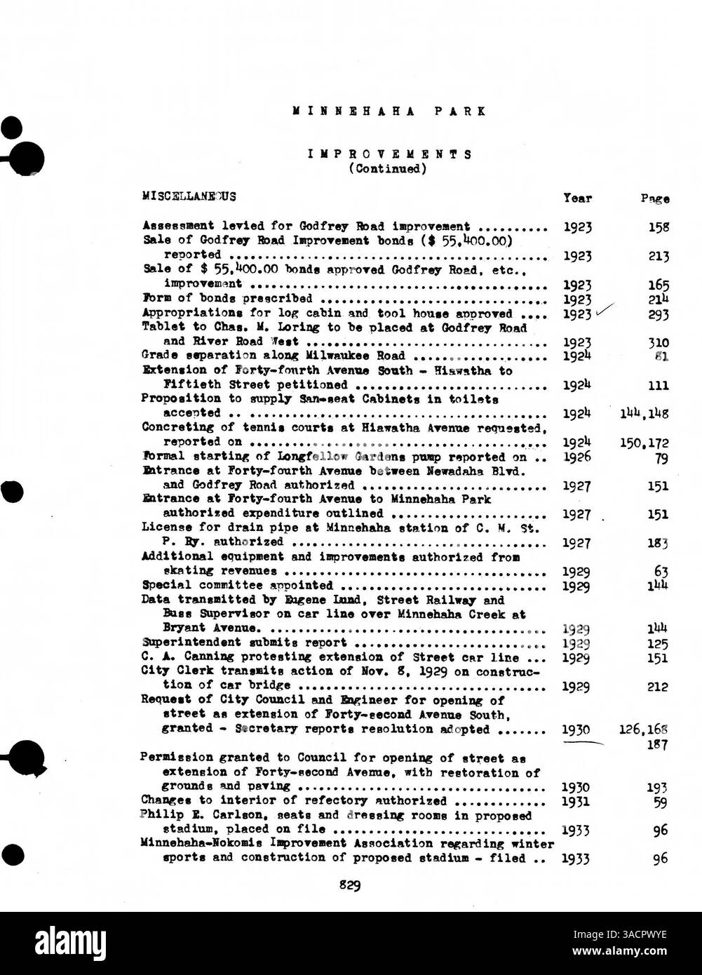 Prepared under the Federal WPA for the Minneapolis Park Board, this ...