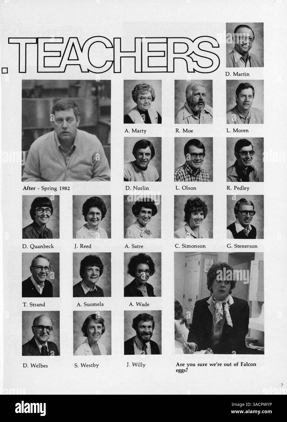 This 1982 edition of The Folwell Falcon Annual captures the key moments ...