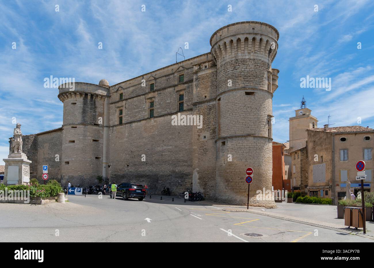 The castle in Gordes, a comune in the Provence region of southern ...