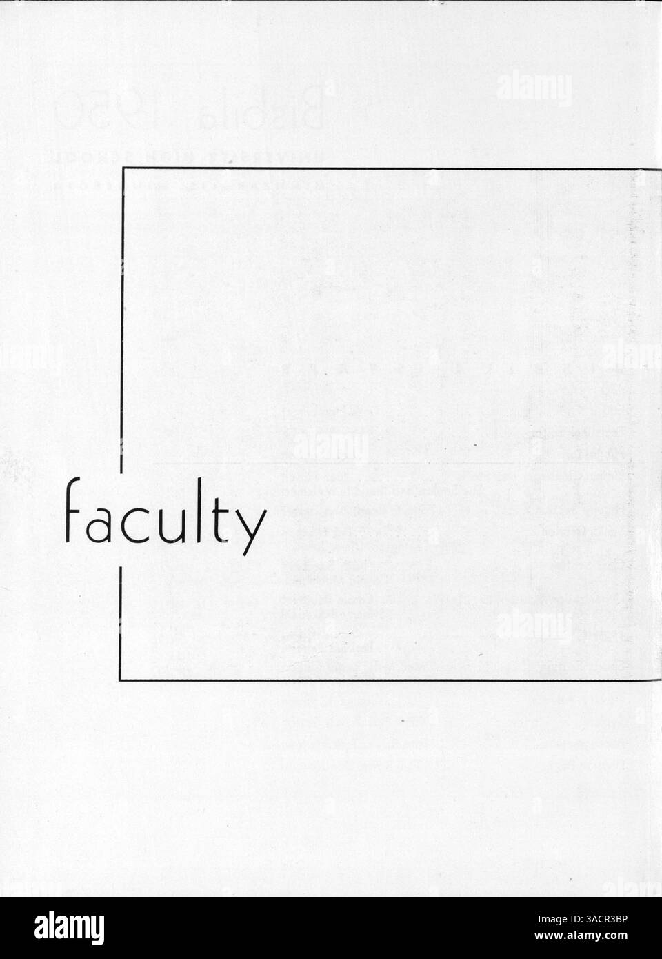 The 1950 Bisbila yearbook from University High School provides a visual ...