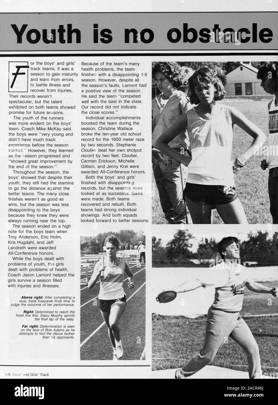 The 1986 Kennedy High Yearbook highlights students, faculty, athletic ...
