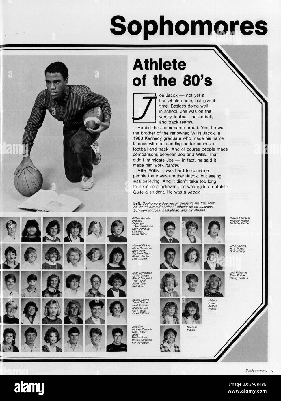 This 1986 Kennedy High Yearbook features student portraits, faculty ...