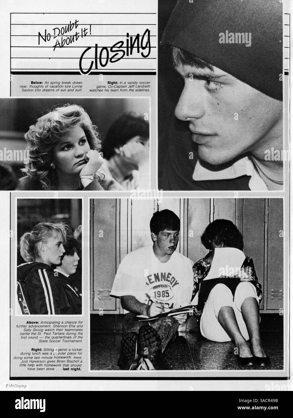 The 1986 Kennedy High Yearbook documents significant events of the 1985 ...