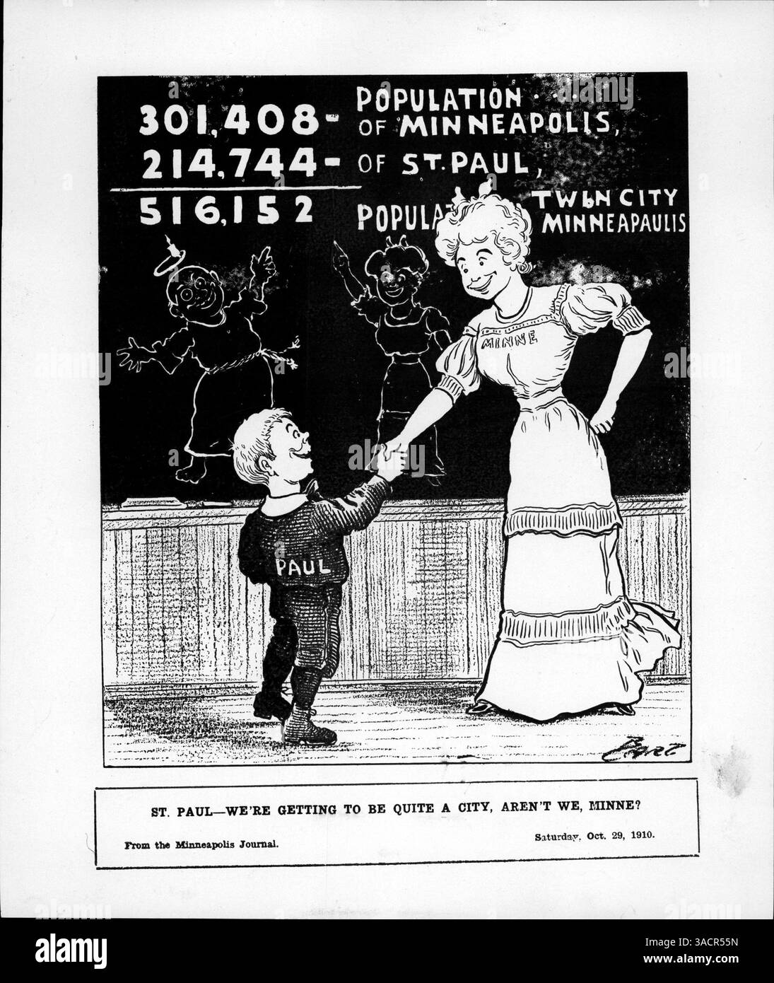 A 1910 tribune cartoon by bartholomew hi-res stock photography and ...