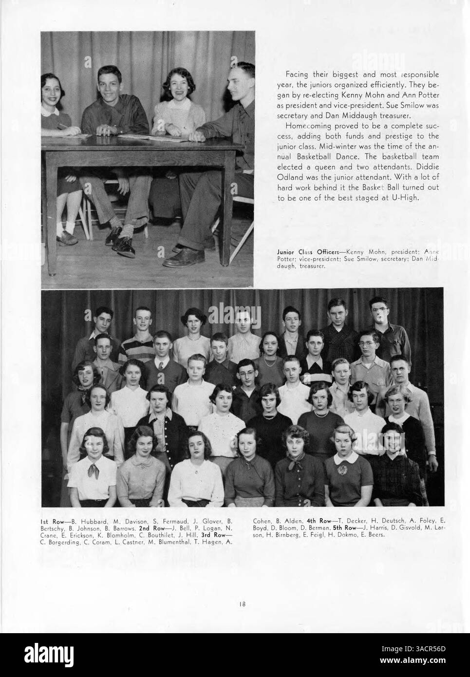The 1950 University High School yearbook, Bisbila, highlights students ...