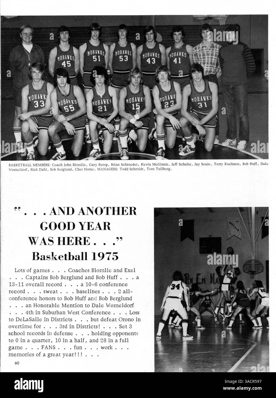 Yearbook documents mound westonka high schools 1974 1975 year hi-res stock photography and ...