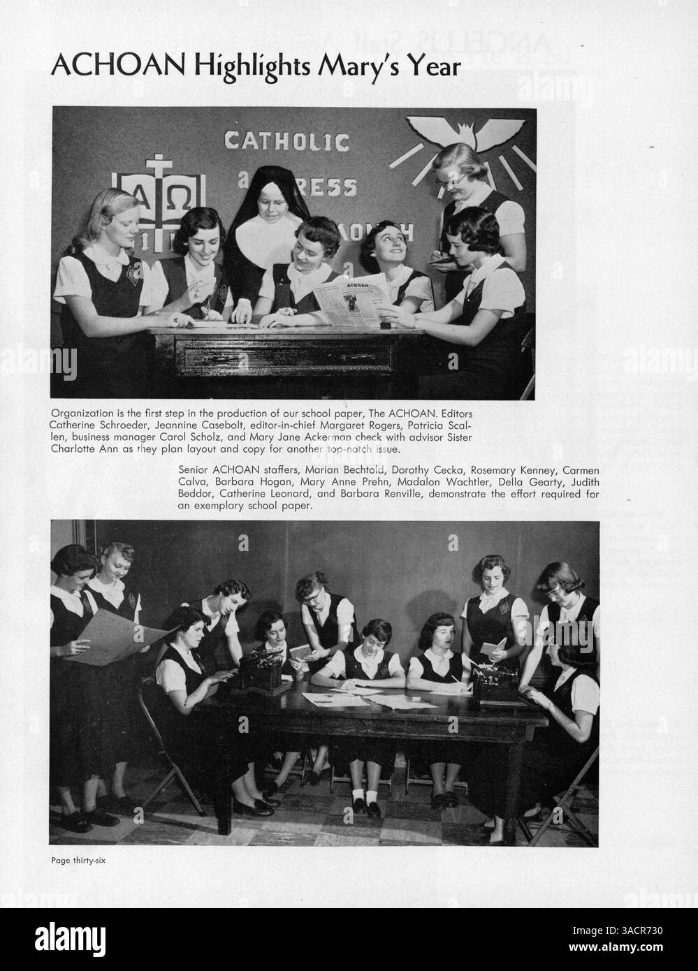 The 1954 'Angelus' Yearbook of Academy of Holy Angels highlights ...