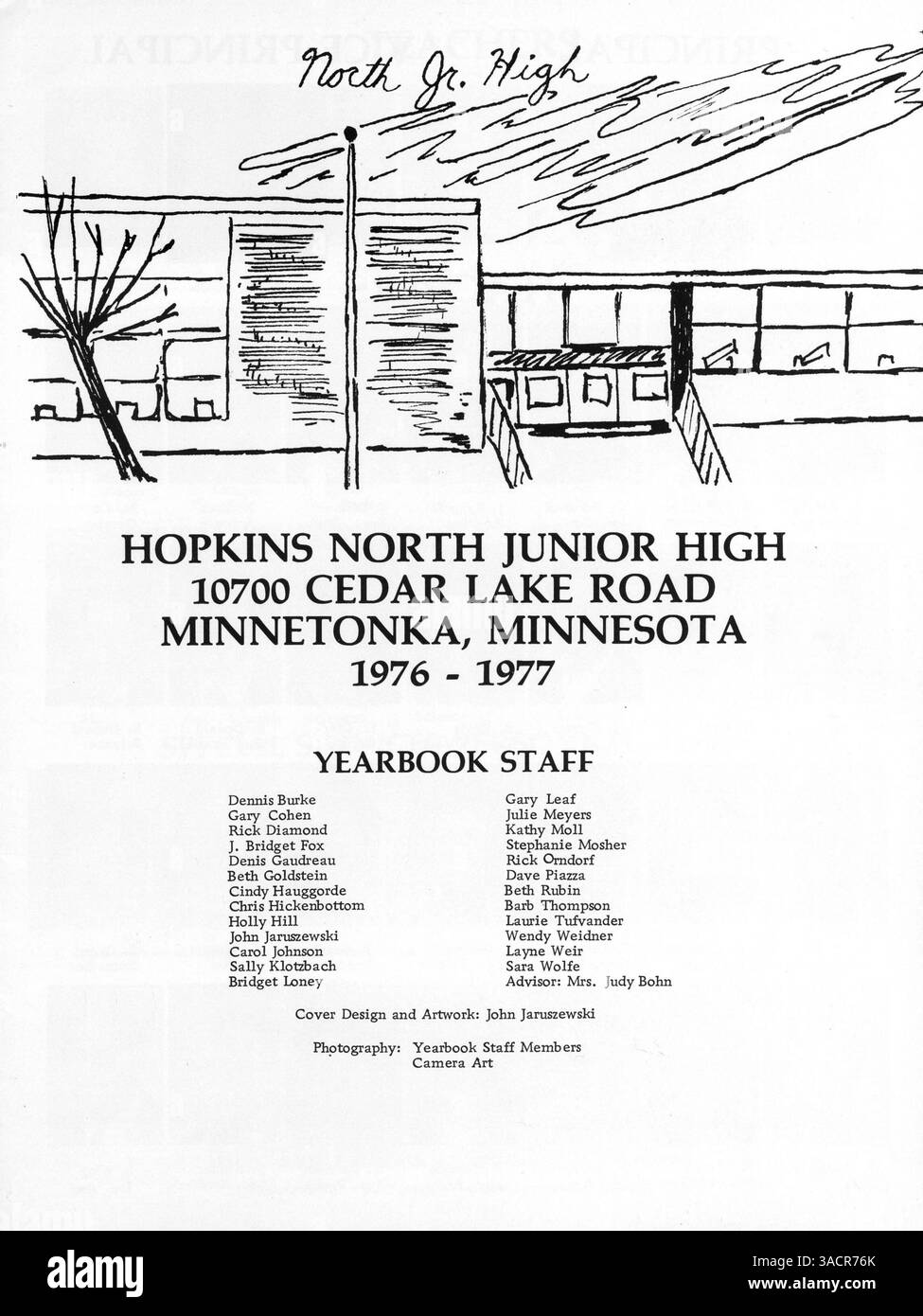 The 1977 'North 77' Yearbook of Hopkins North Junior High showcases ...