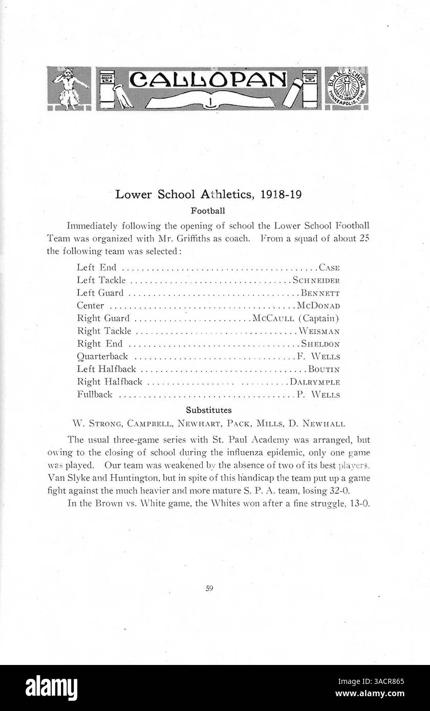 'The Callopan' yearbook from Blake High School in 1919 offers a glimpse ...