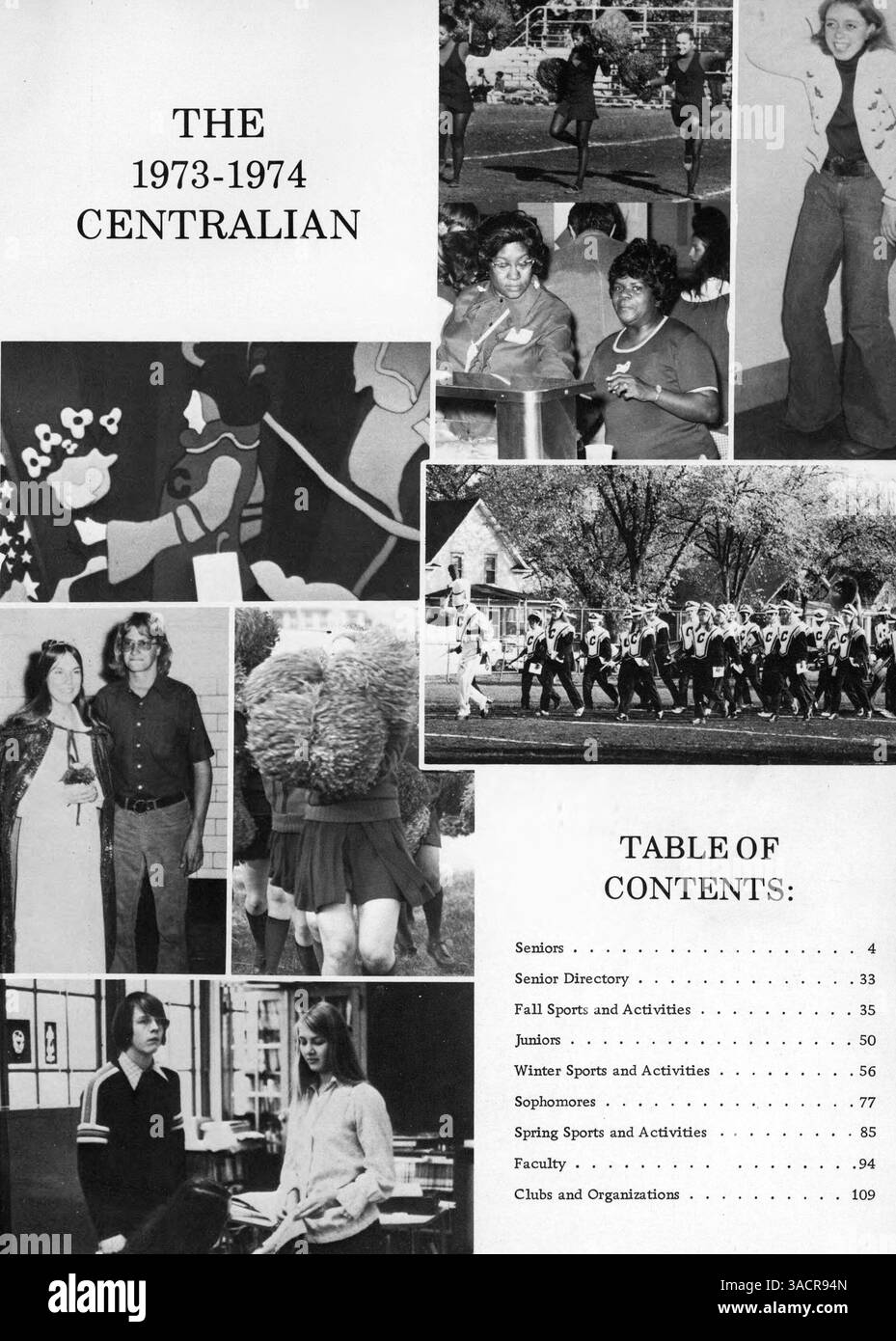 The 1974 'Centralian' yearbook documents Central High School’s 1973 ...