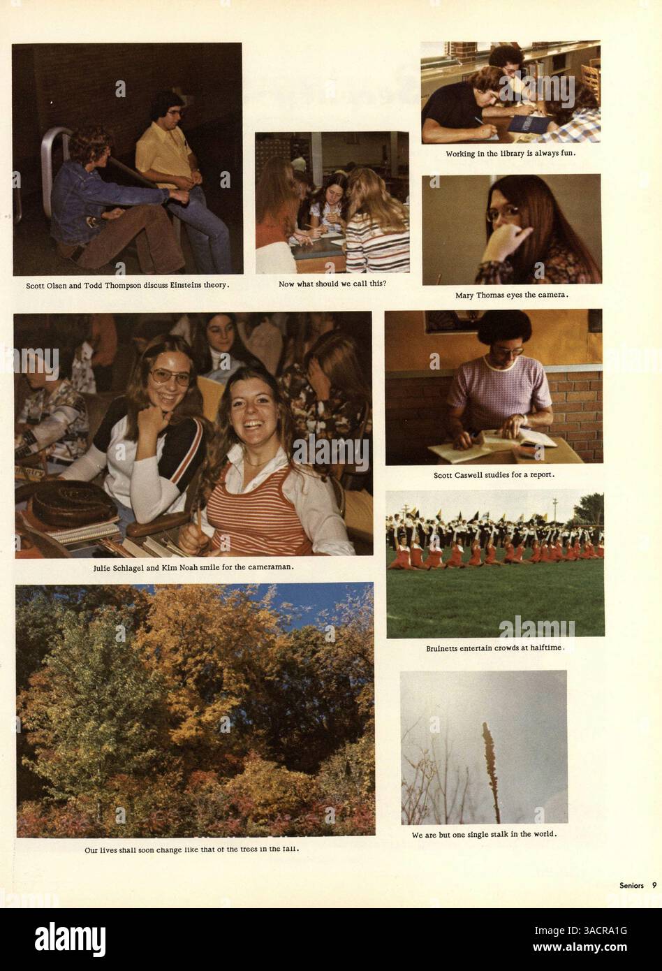 This 1976 lincoln high yearbook highlights the students hi-res stock ...