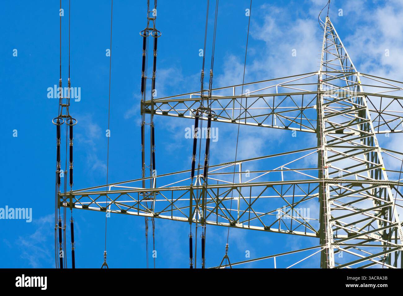 Traverse of a high-voltage line Stock Photo - Alamy