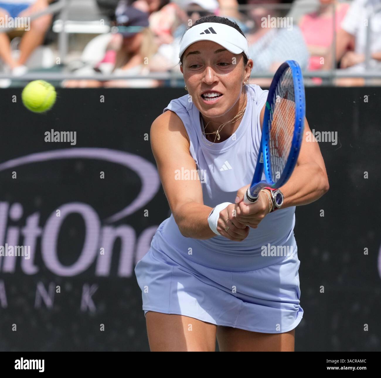 April 4, 2025: Jessica Pegula (USA) defeated Danielle Collins (USA) 1-6 ...