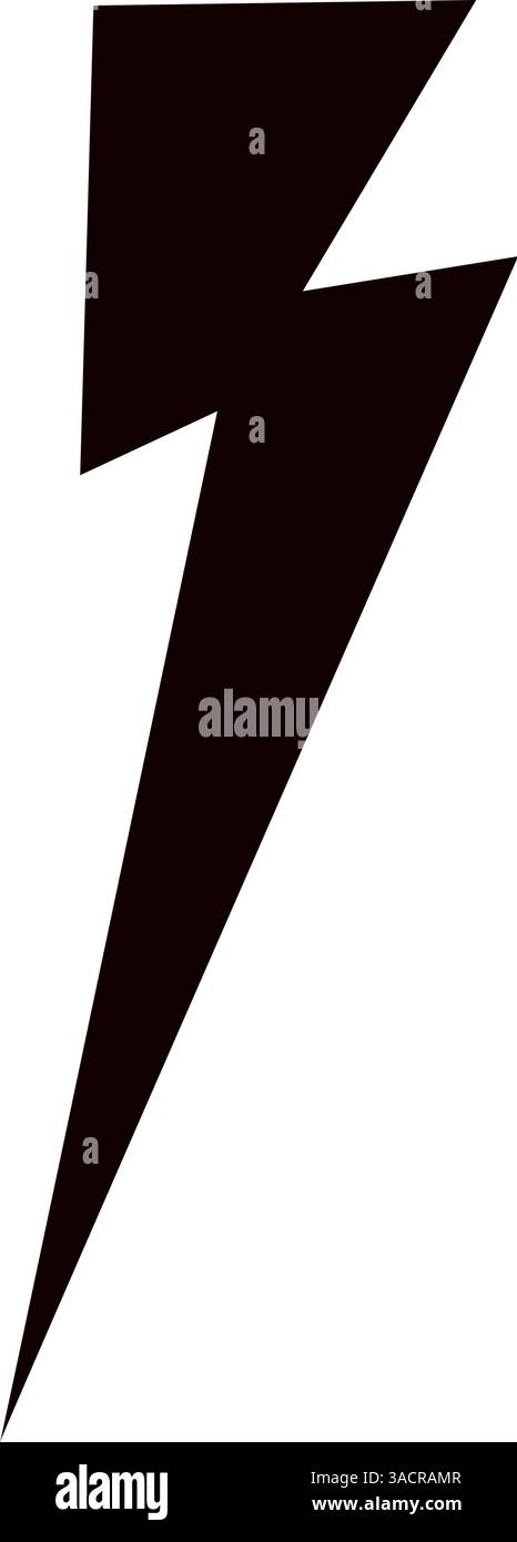 Thunder hand style comic energy flash. Drawn lightning bolt electric ...