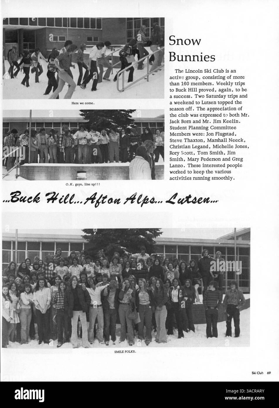 The 1976 lincoln high yearbook captures the significant events hi-res ...
