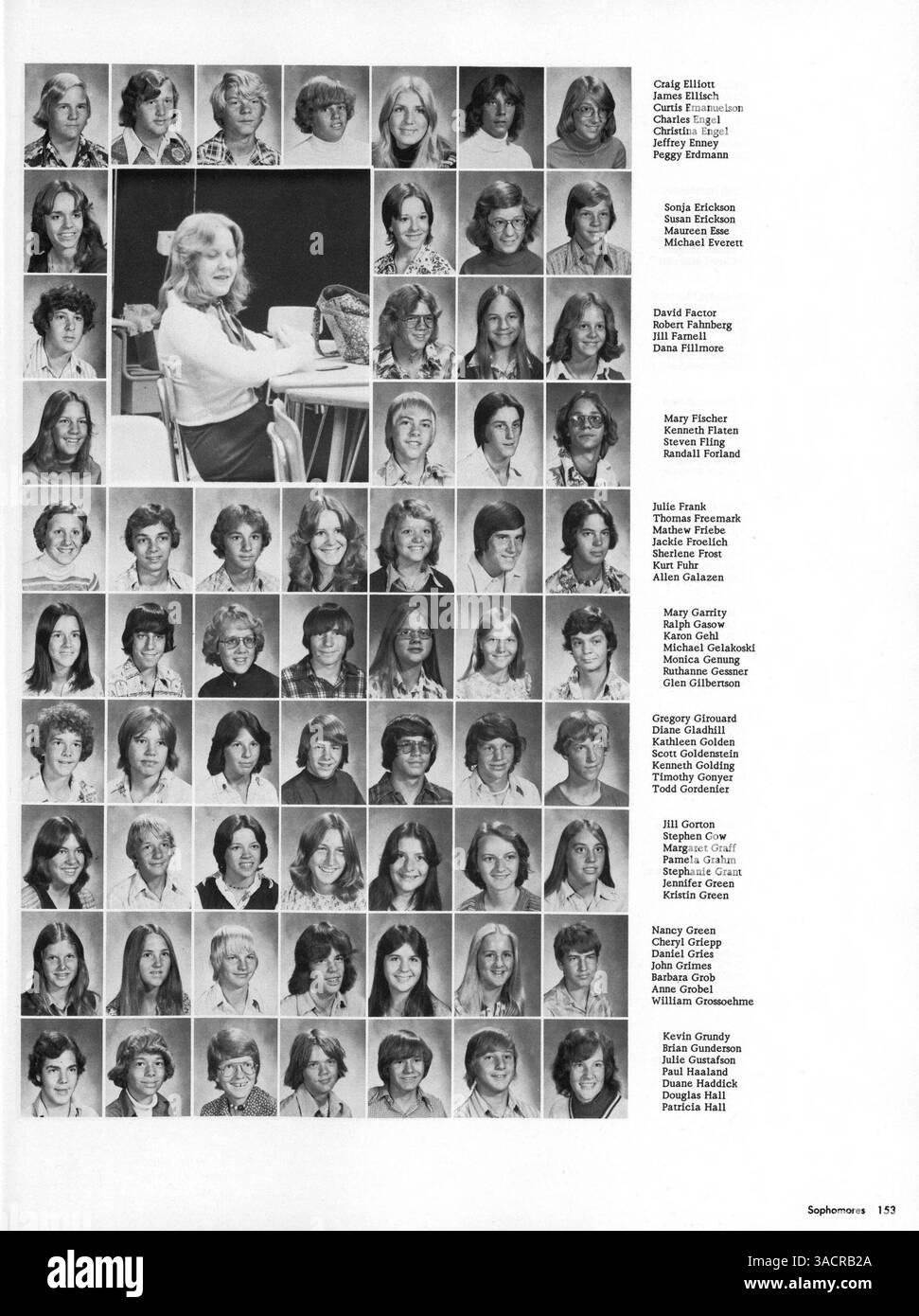 This lincoln high yearbook from 1976 documents key school events hi-res ...