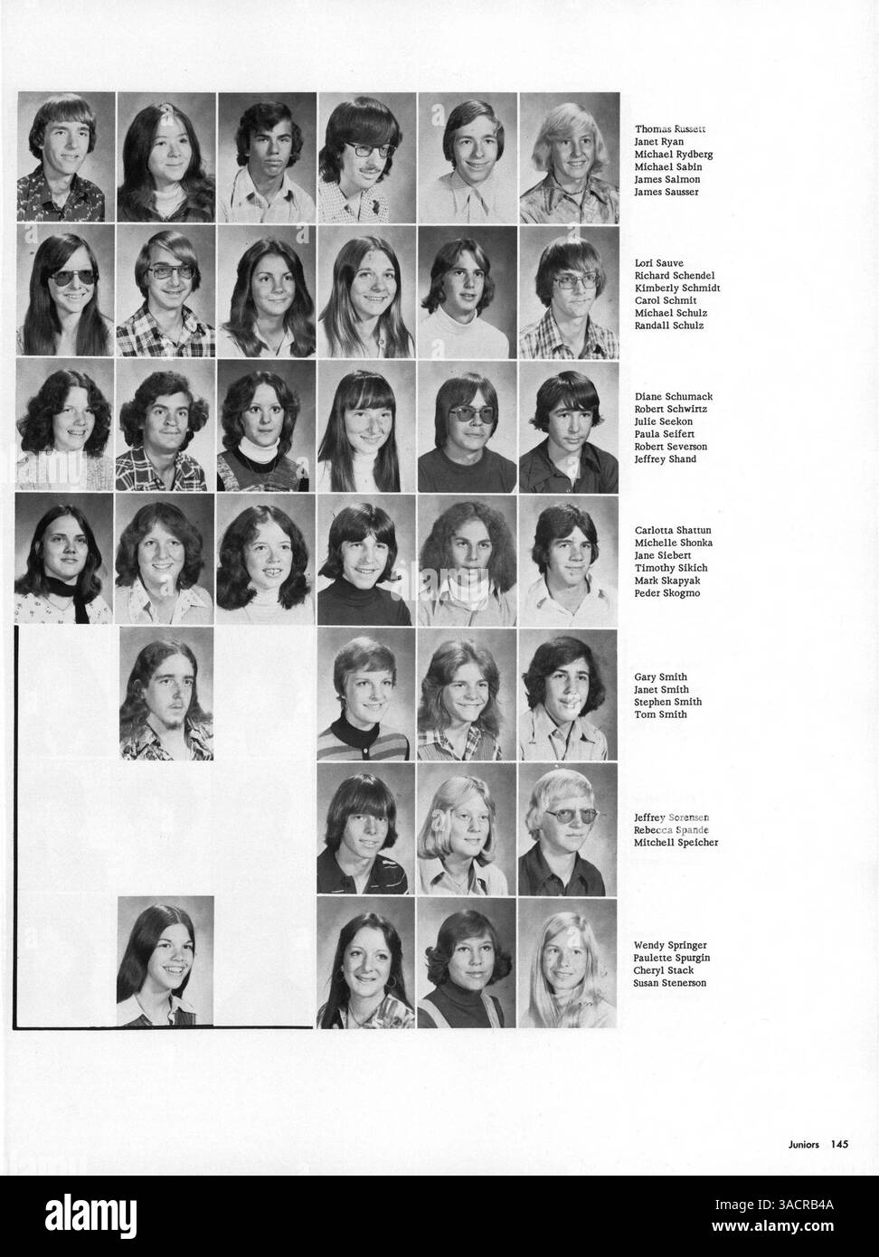 The key moments that defined the 1975 1976 school year hi-res stock ...