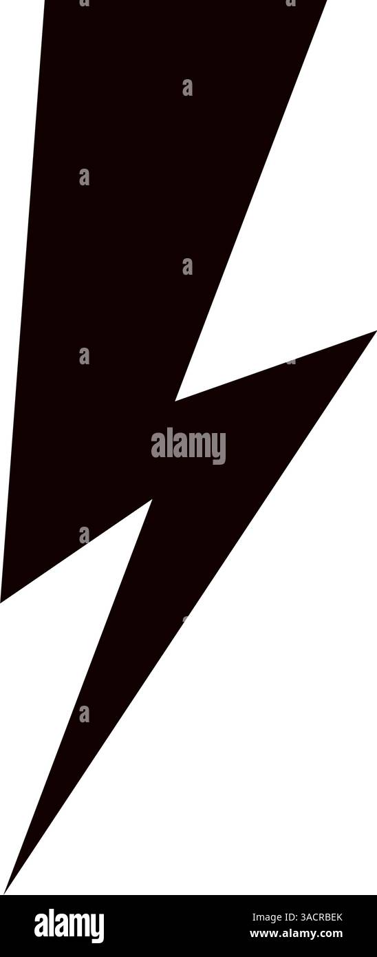 Thunder hand style comic energy flash. Drawn lightning bolt electric ...