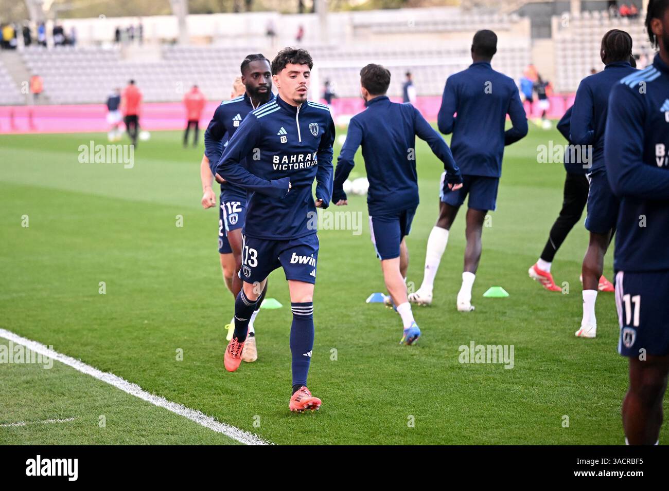 13 Mathieu CAFARO (pfc) during the Ligue 2 BKT match between Paris FC ...