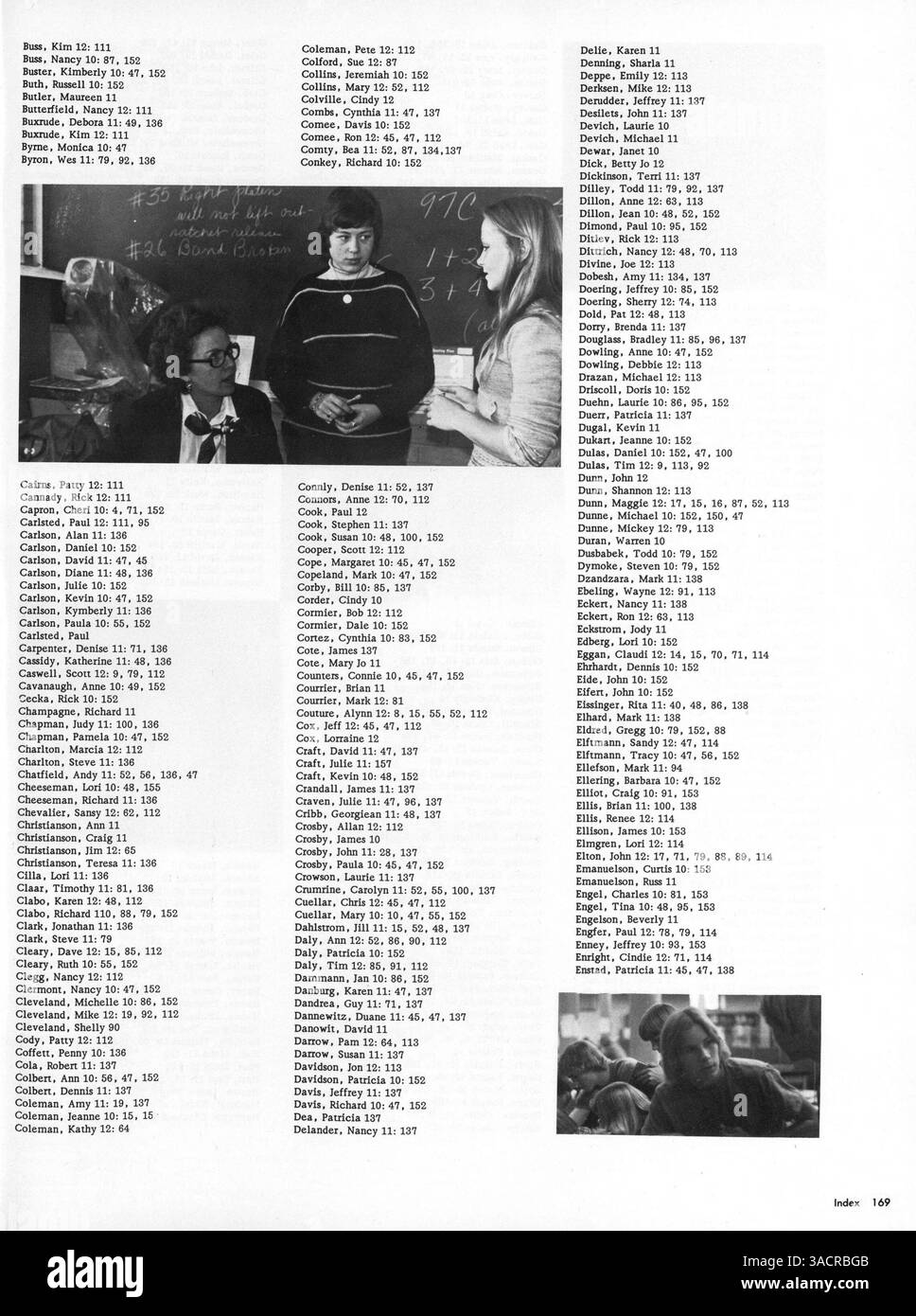 The 1976 lincoln high yearbook documents the events hi-res stock ...