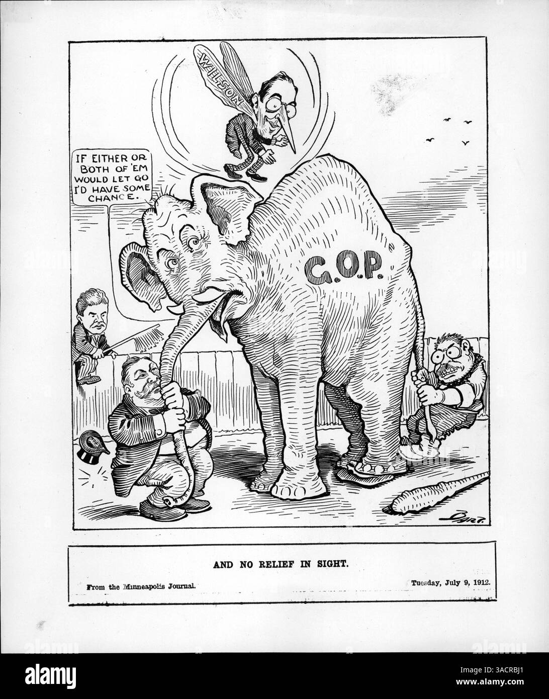 This political cartoon depicts president taft pulling on the tru hi-res ...