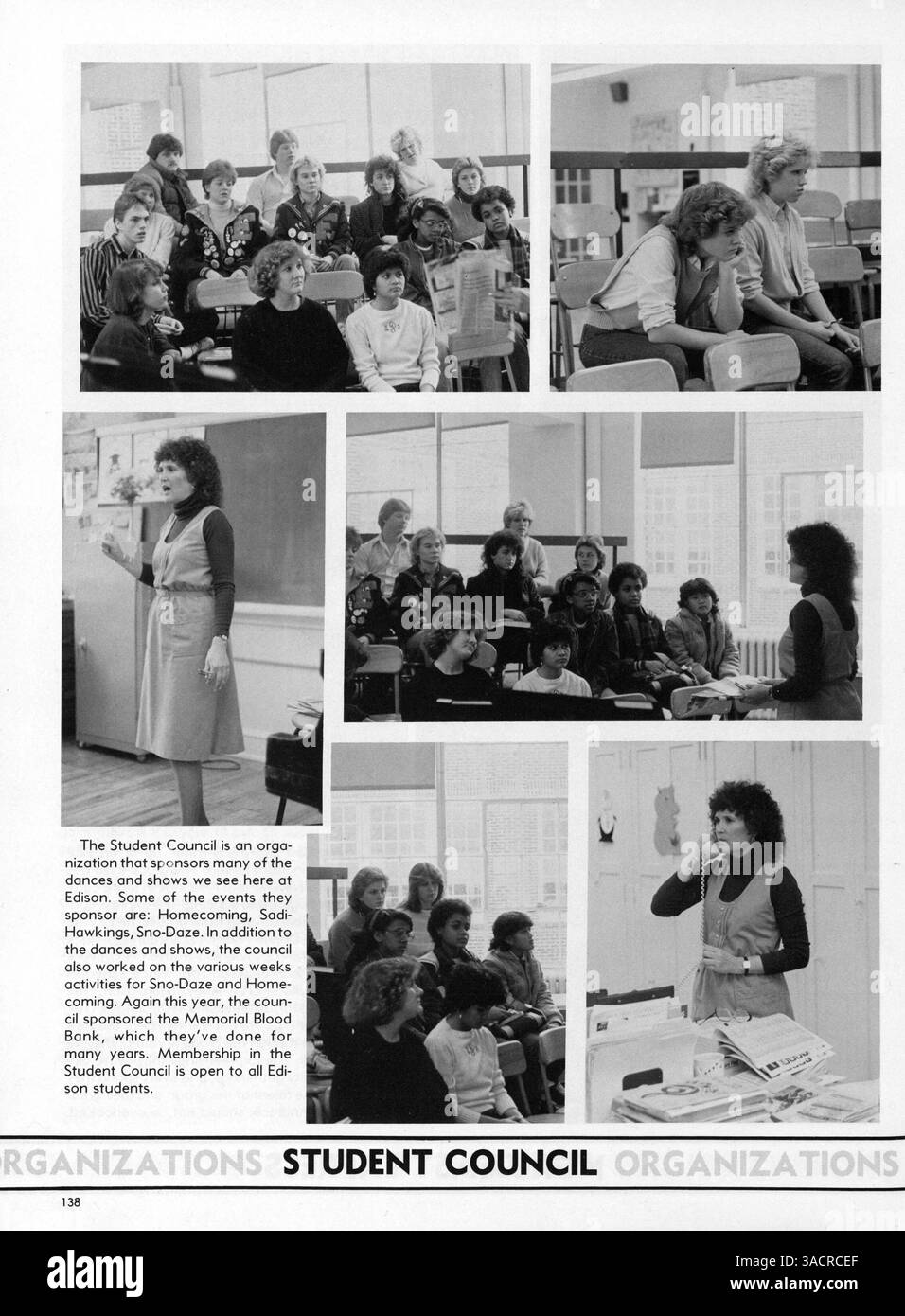 The 'Wizard' Yearbook of 1985 from Edison High School records the ...