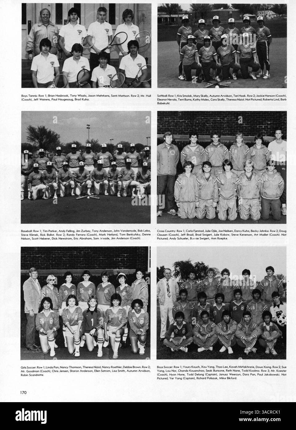 This 1985 yearbook from edison high school hi-res stock photography and ...