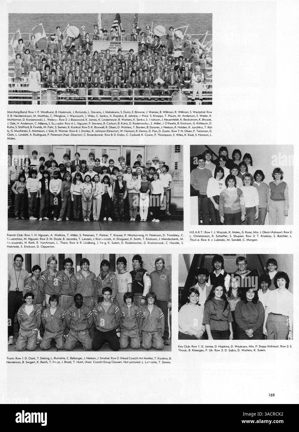 Yearbook captures the 1984 1985 school year at edison high school hi ...