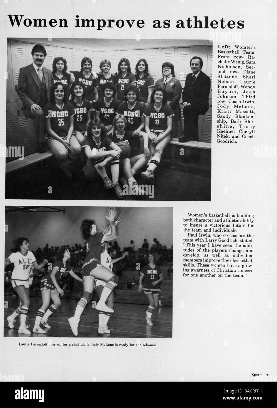 The 1983 NCBC yearbook documents the achievements and progress of the ...