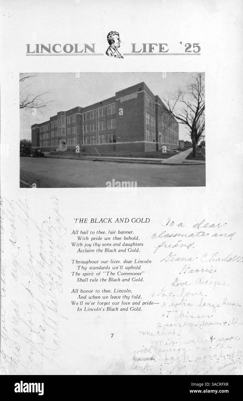 Lincoln Junior High School's 1925 yearbook provides a record of the ...
