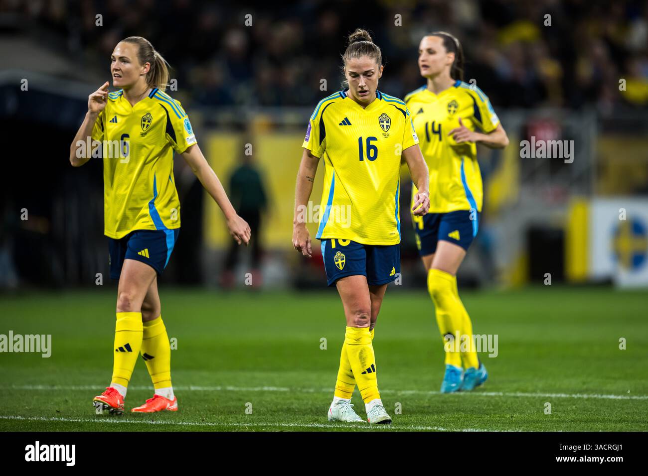 Magdalena Eriksson, Filippa Angeldahl and Nathalie Björn of, Sweden ...