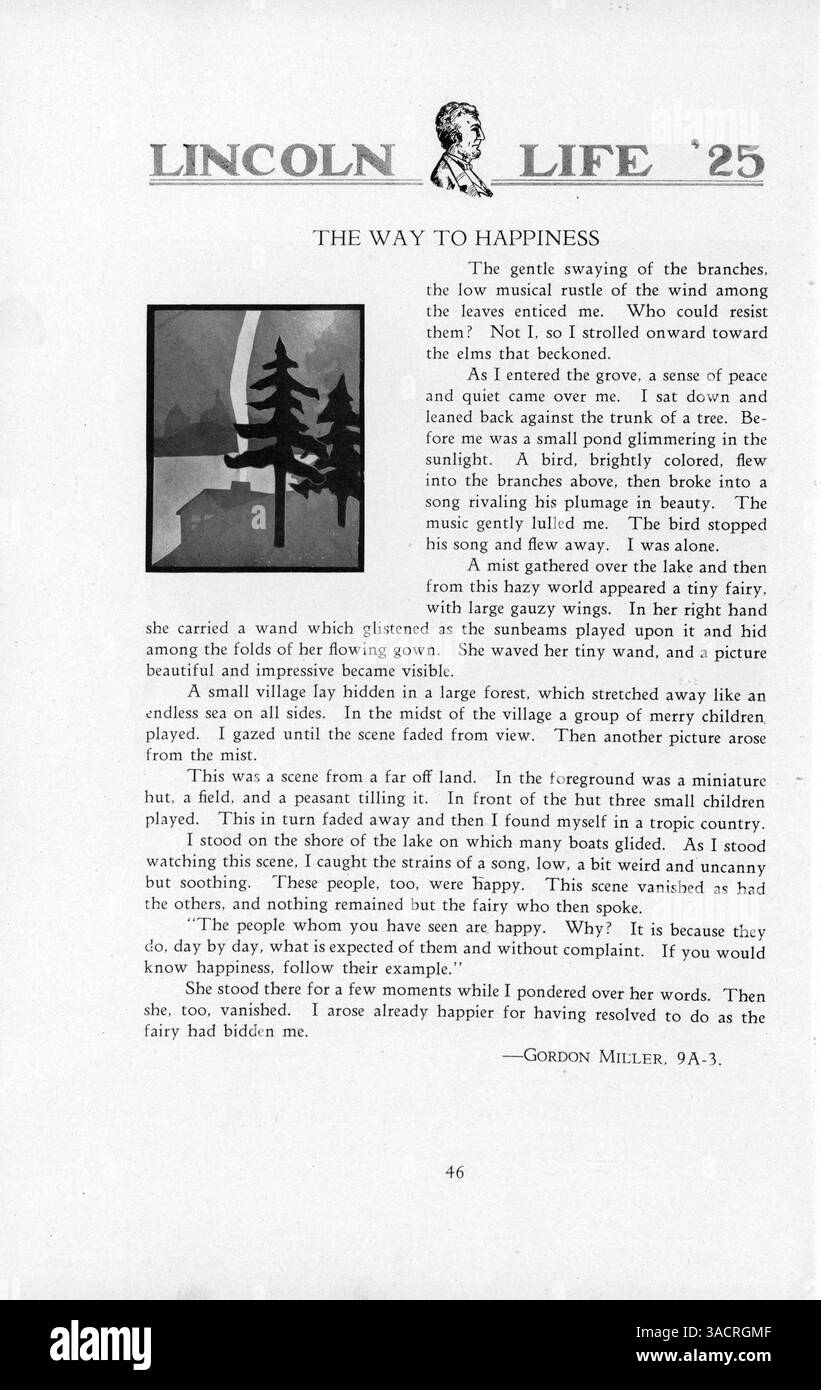 This 1925 yearbook from Lincoln Jr. High documents the students ...
