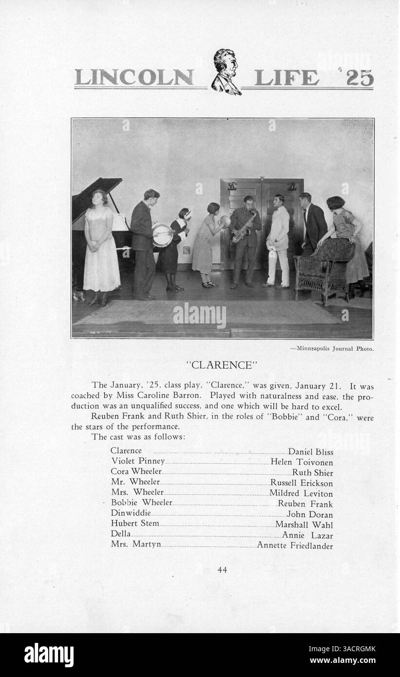This 1925 yearbook from Lincoln Jr. High offers a snapshot of the 1924 ...