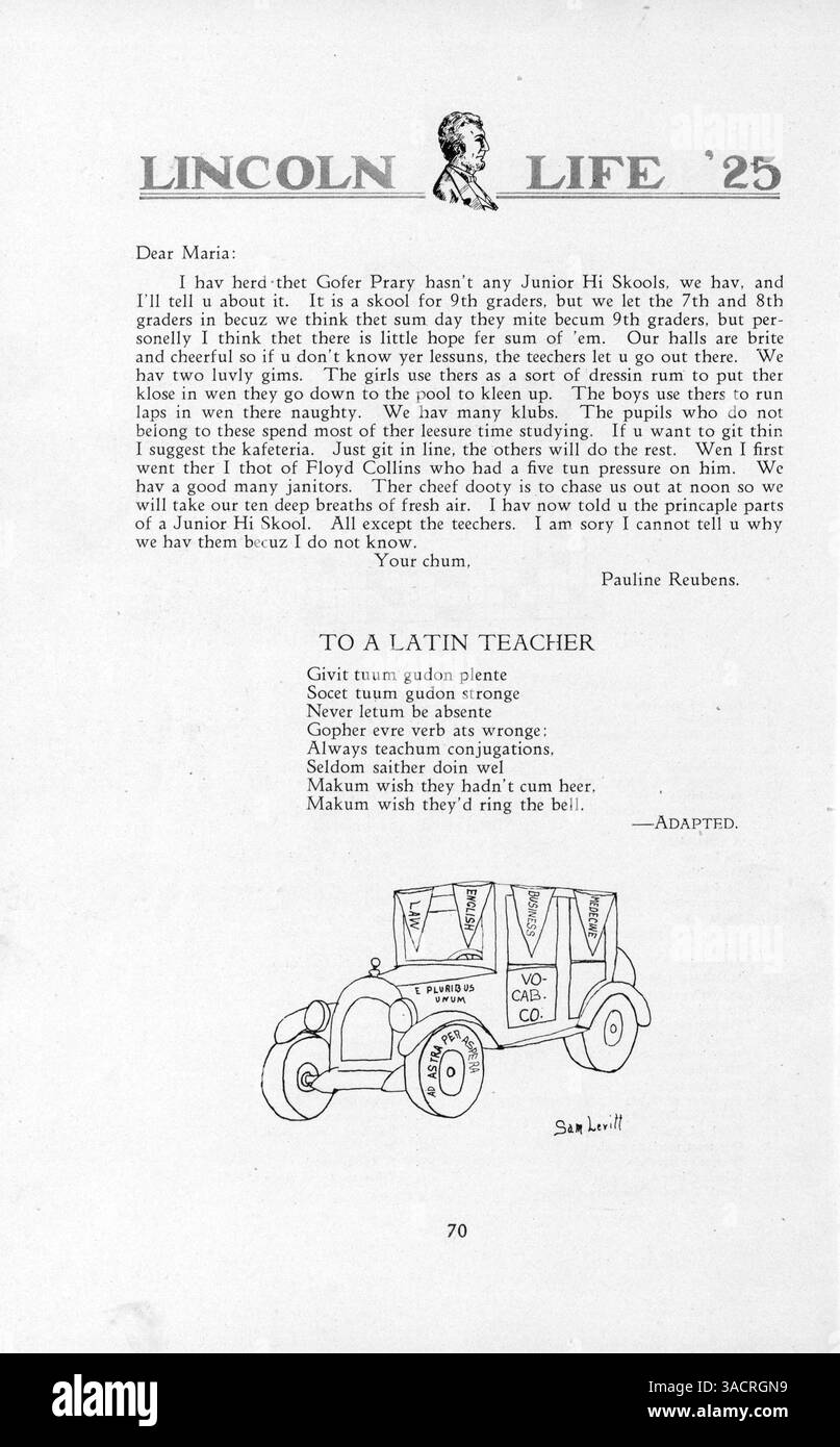 The 1925 Lincoln Jr. High yearbook features students, teachers, and key ...