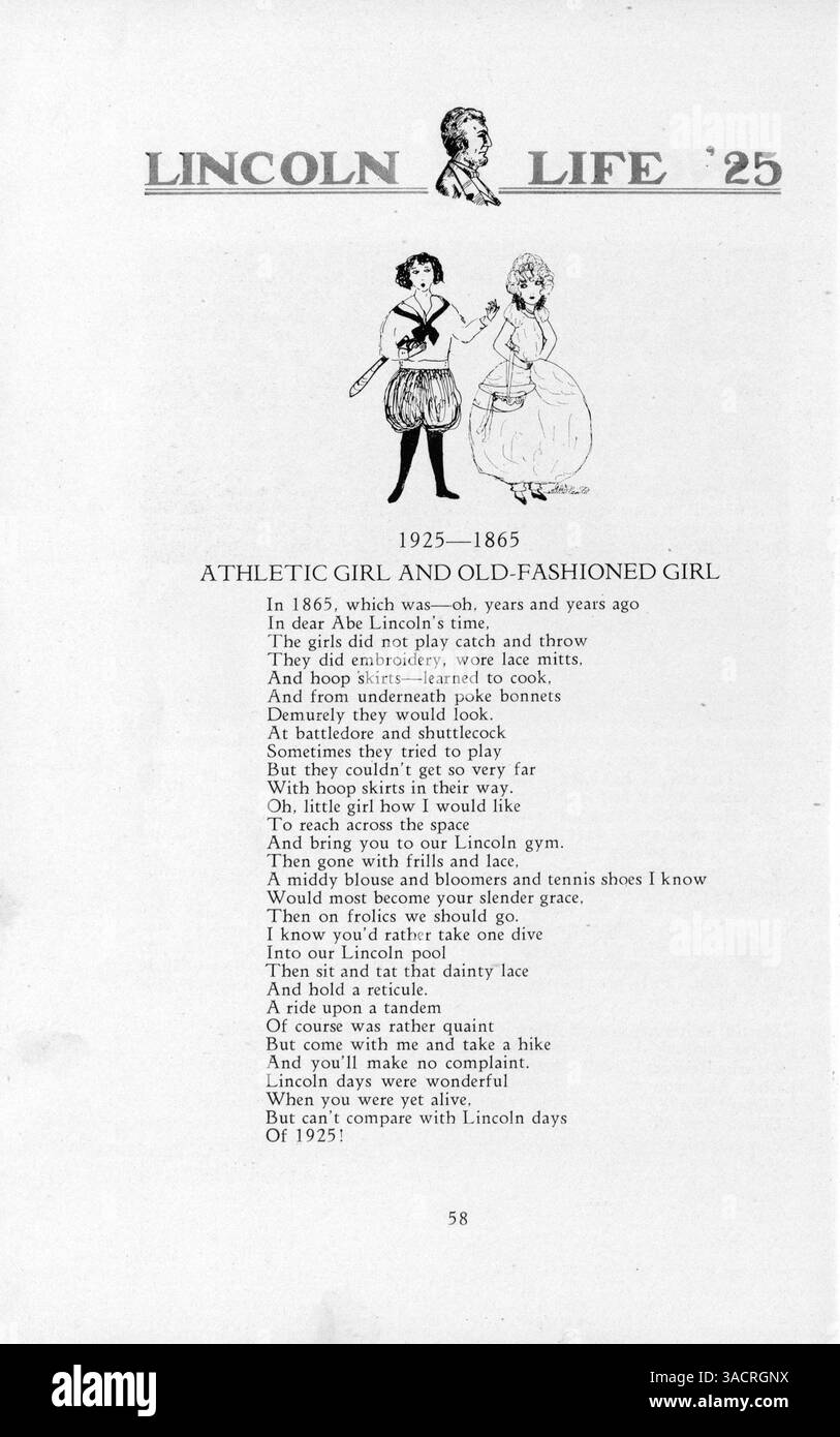 This 1925 yearbook from Lincoln Jr. High showcases the students ...