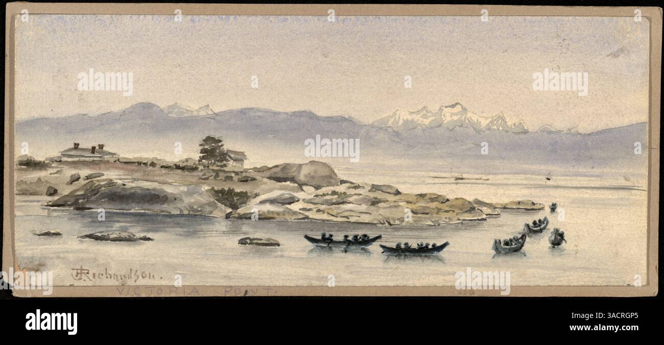 Possibly depicting victoria point battery hi-res stock photography and ...