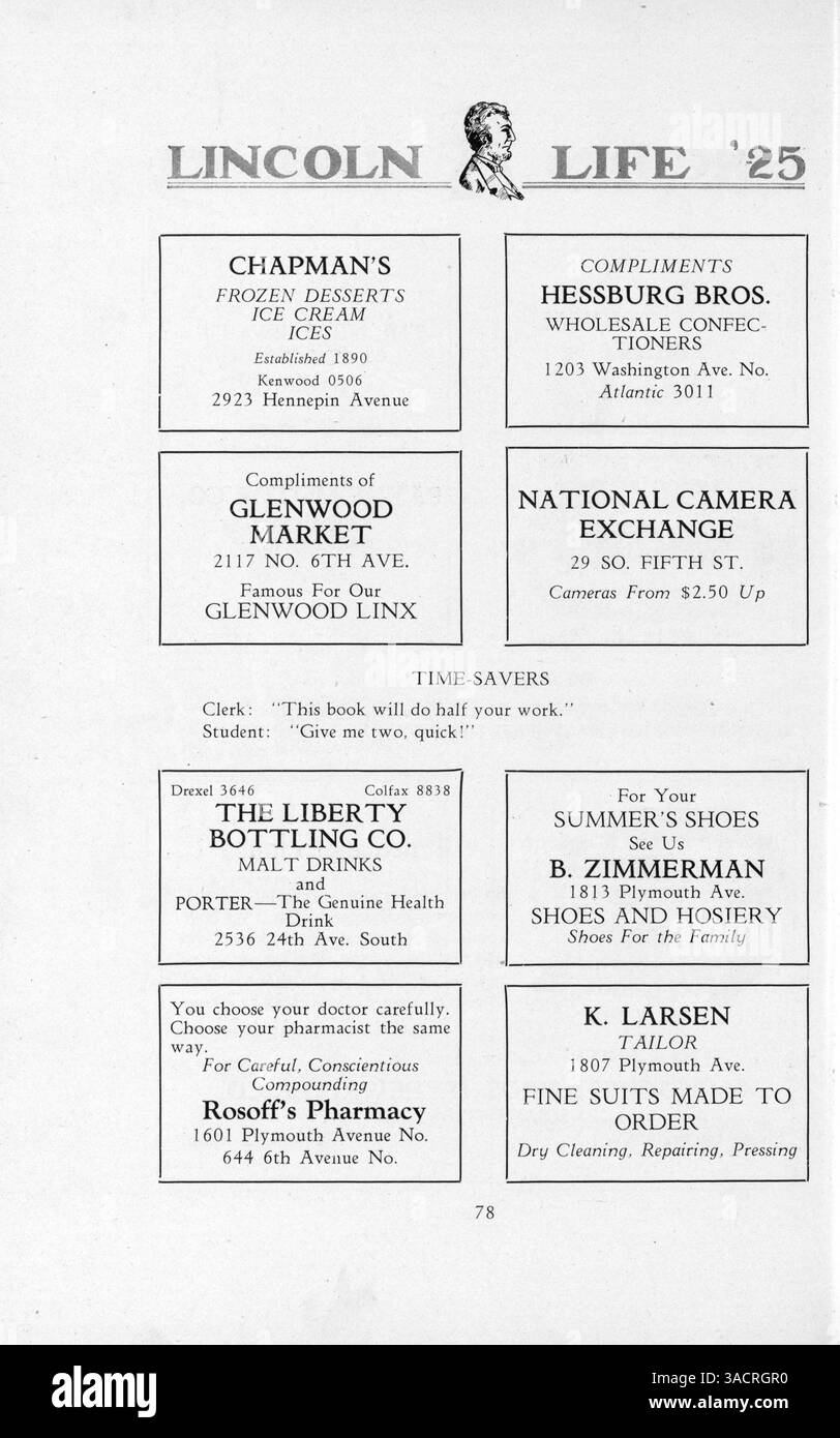 Features a comprehensive record of the 1924 1925 school year hi-res stock photography and images ...