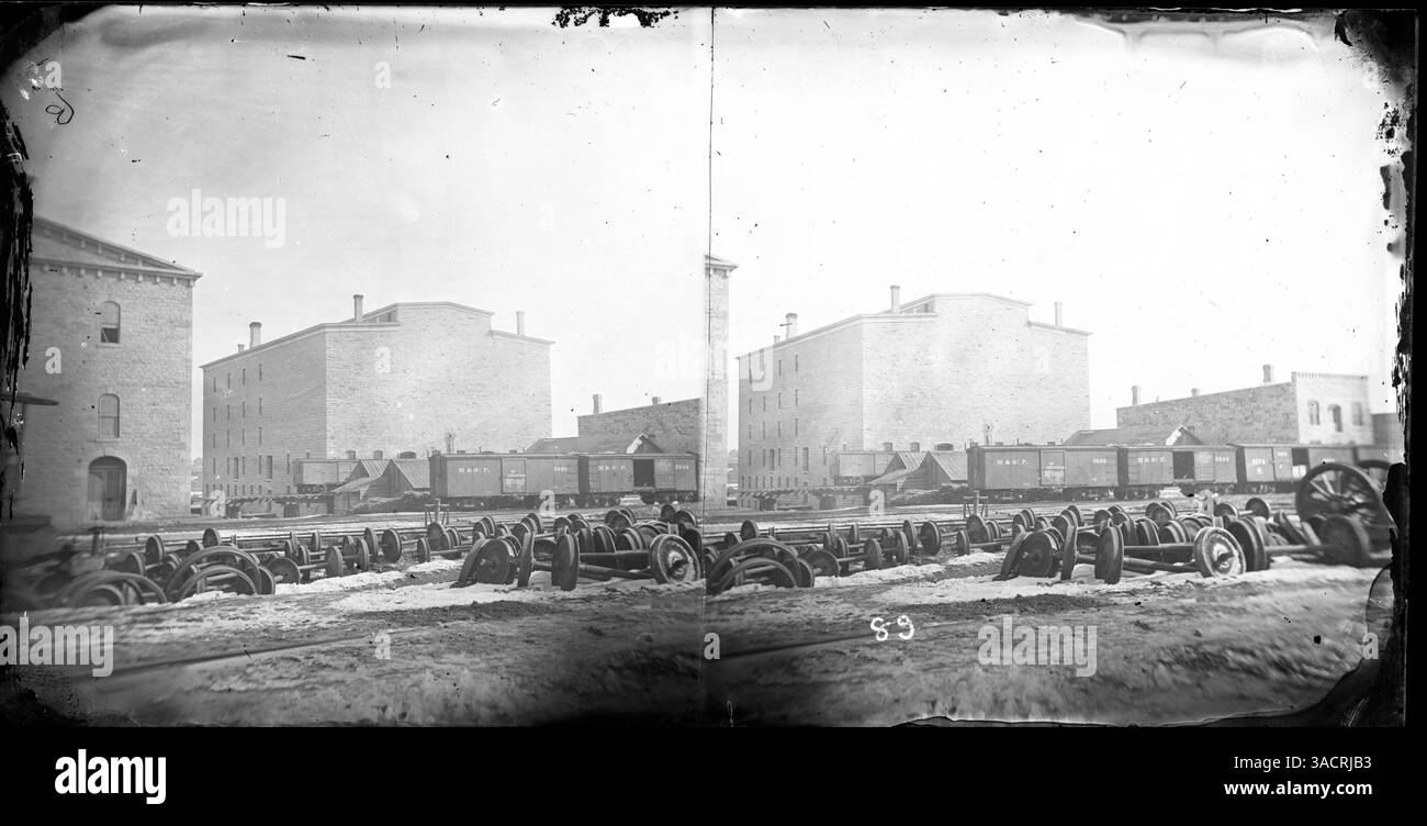 This 1878 photograph shows the rear of the Washburn 'A' Mill, before ...