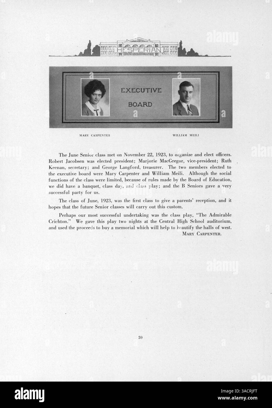 The West High Yearbook of 1923 documents the lives of students ...