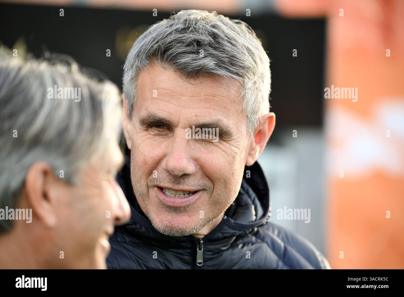 Olivier FRAPOLLI (Entraineur Laval SLMFC) during the Ligue 2 BKT match ...