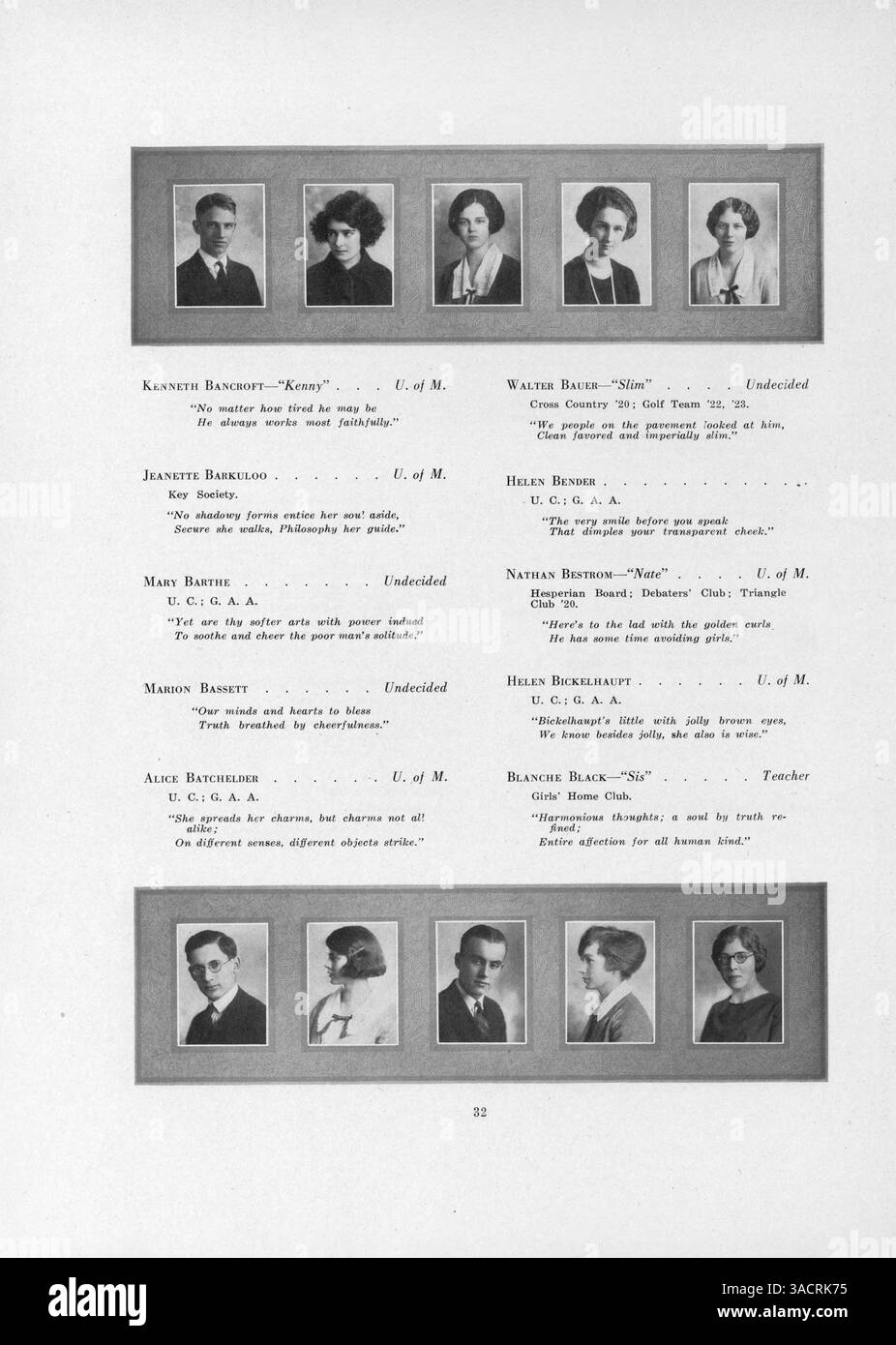 This 1923 yearbook of West High School documents the significant people ...