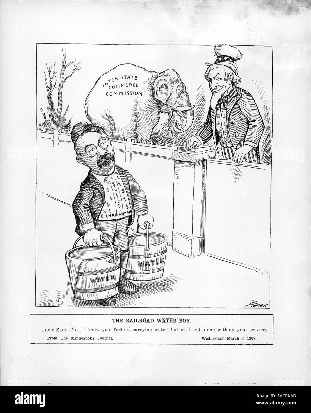 Interstate commerce commission cartoon hi-res stock photography and ...
