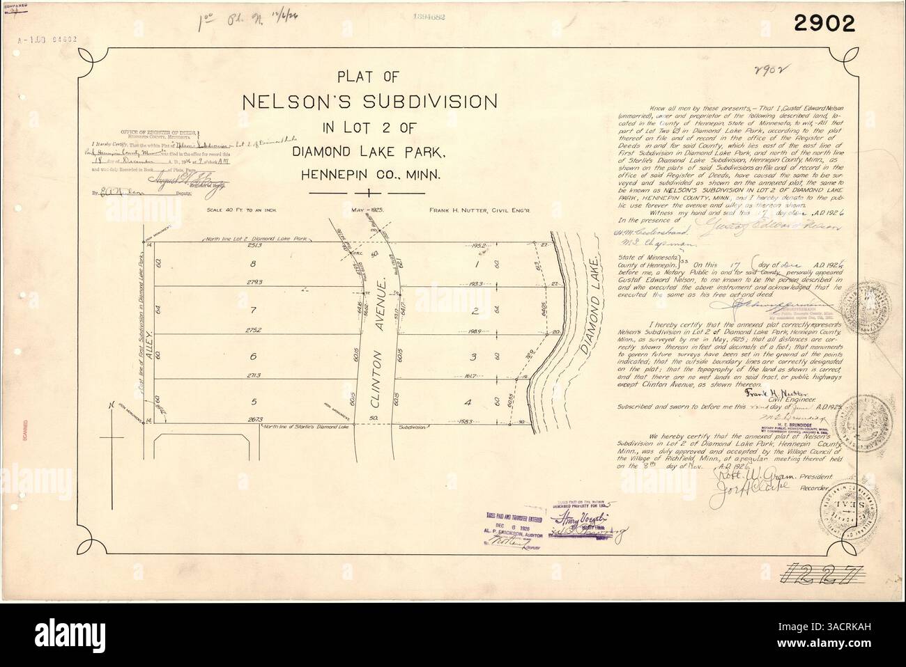 Map of nelsons subdivision hi-res stock photography and images - Alamy
