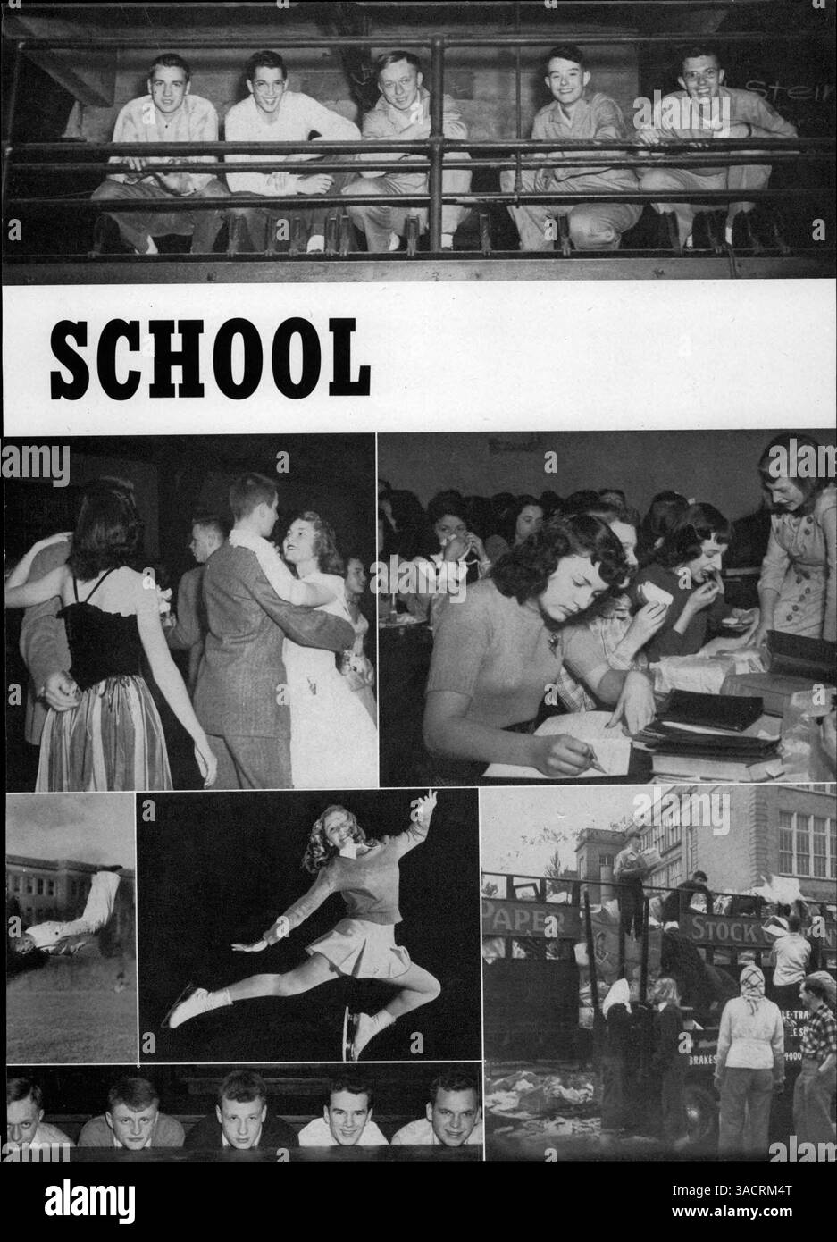 This 1947 edition of the west high school yearbook hi-res stock ...